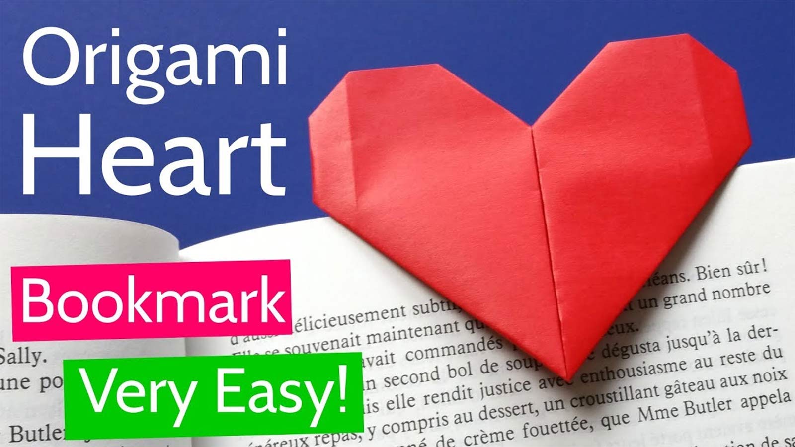 Origami In Marathi - Learn To Make Heart Shaped Bookmark