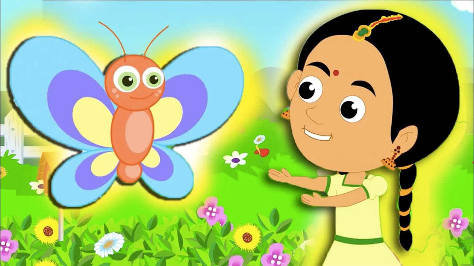 Best Kids Malayalam Nursery Song 'Poombatta' - Kids Nursery Songs In ...