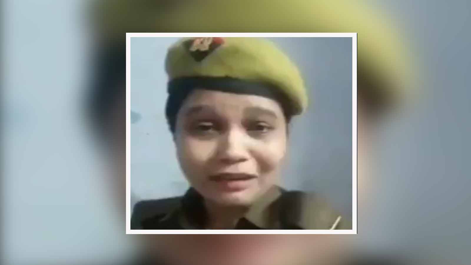 UP: Female cop accuses officers of exploitation, video goes viral
