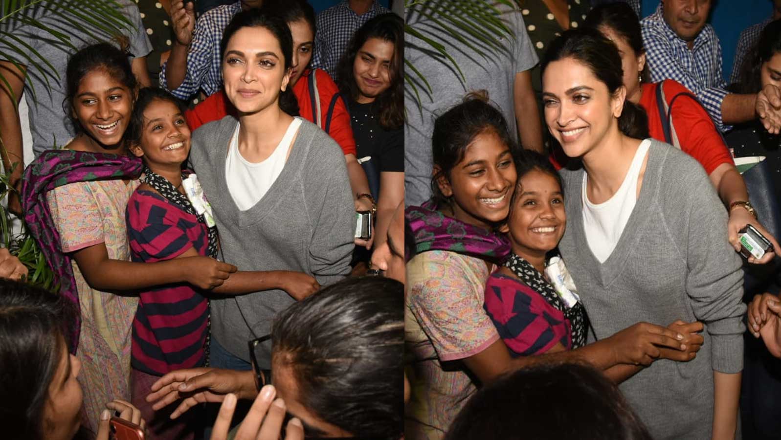 Deepika Padukone's adorable group hug with two little fans is ...