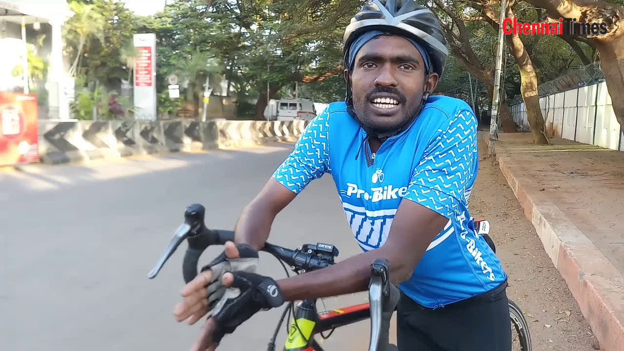 Murugesh talks about challenges he face during Chennai cycling record