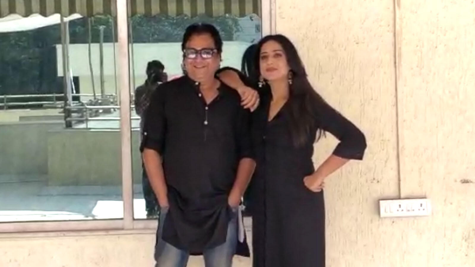 Mahie Gill and Manu Rishi Chaddha pose together as they promote their ...