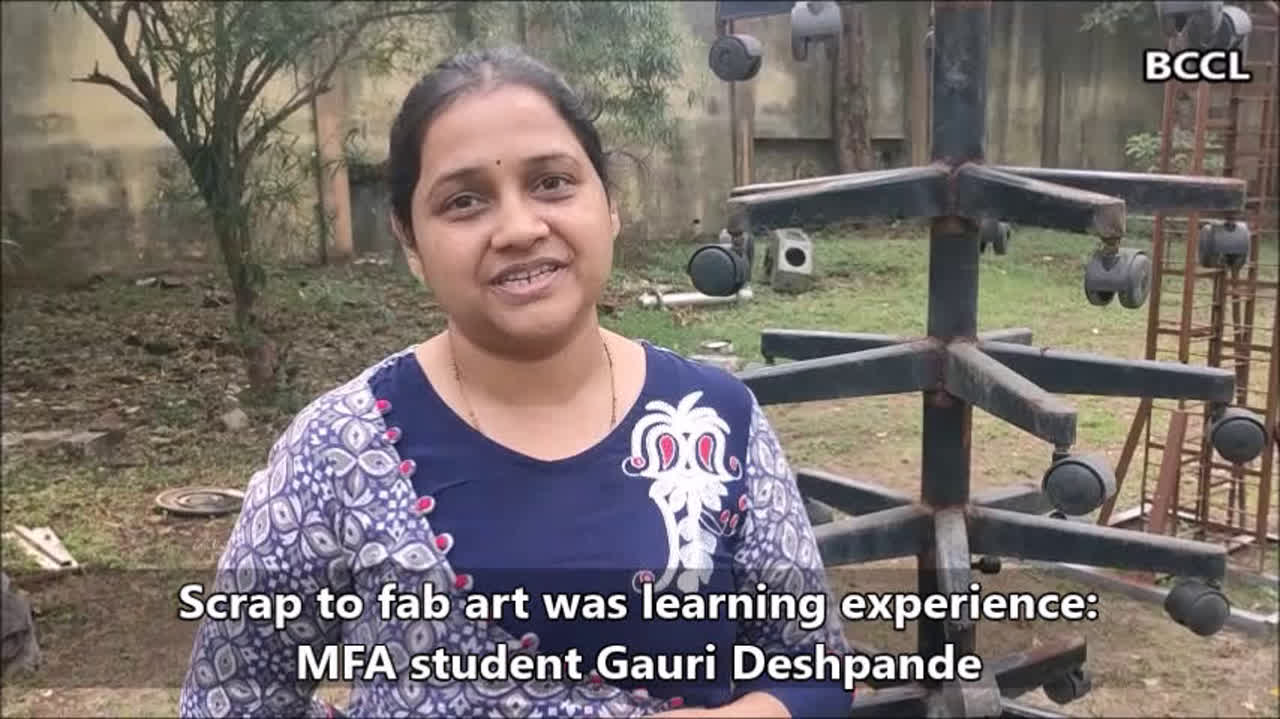 Scrap to fab art was learning experience: MFA student Gauri Deshpande