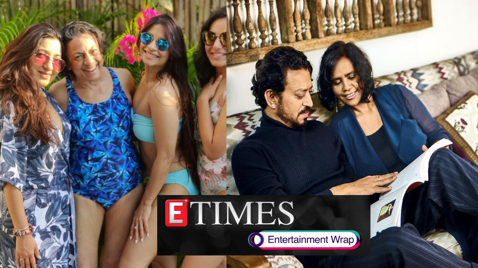 At 76, Tanuja makes heads turn in a swimsuit with daughter Tanishaa ...