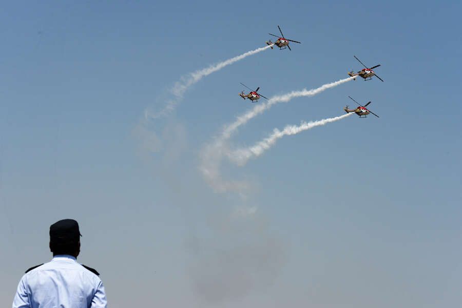 In pics: Pilots perform awe-inspiring stunts at Wings India 2020- The ...