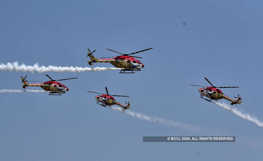 In pics: Pilots perform awe-inspiring stunts at Wings India 2020- The ...