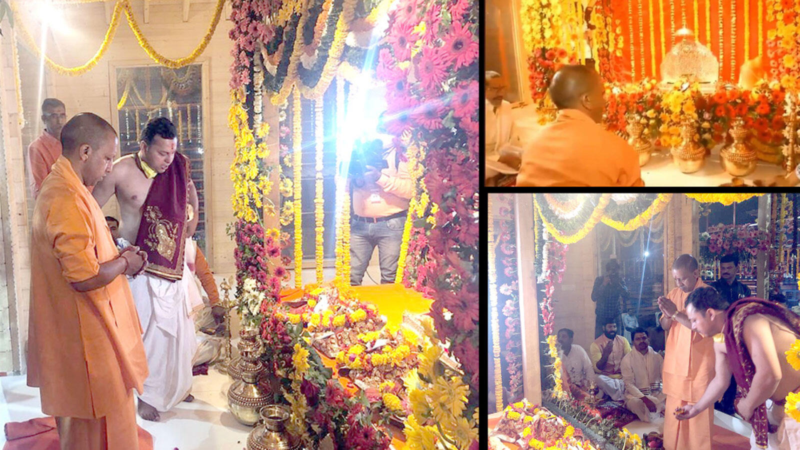 Ayodhya: Ram Lalla gets new makeshift home, Yogi Adityanath leads prayers