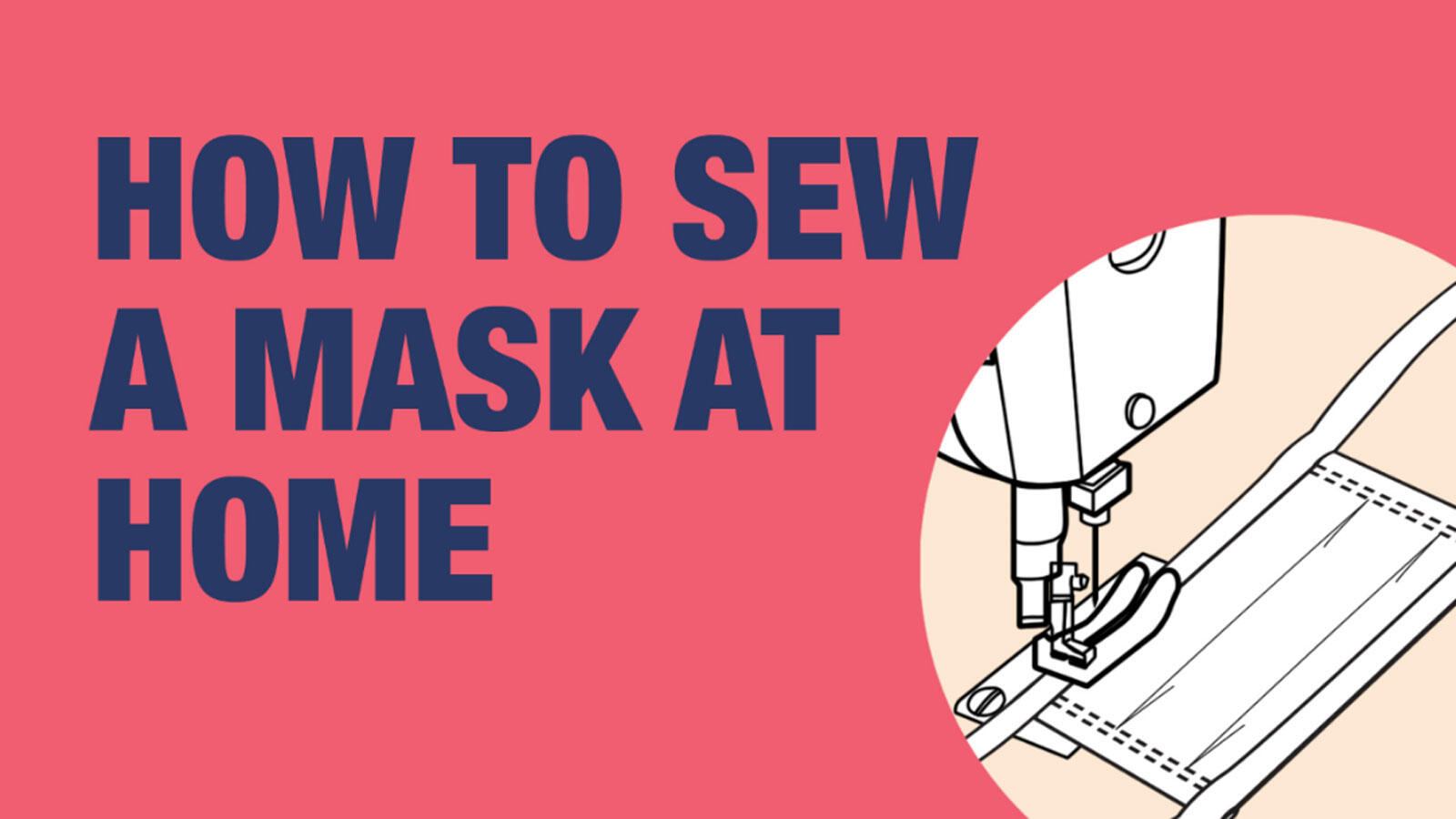 How to sew a mask at home