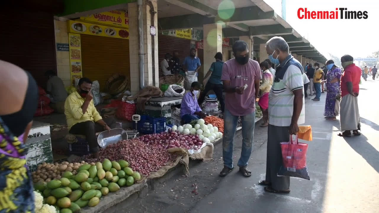 Market functioning at Gandhipuram bus stand