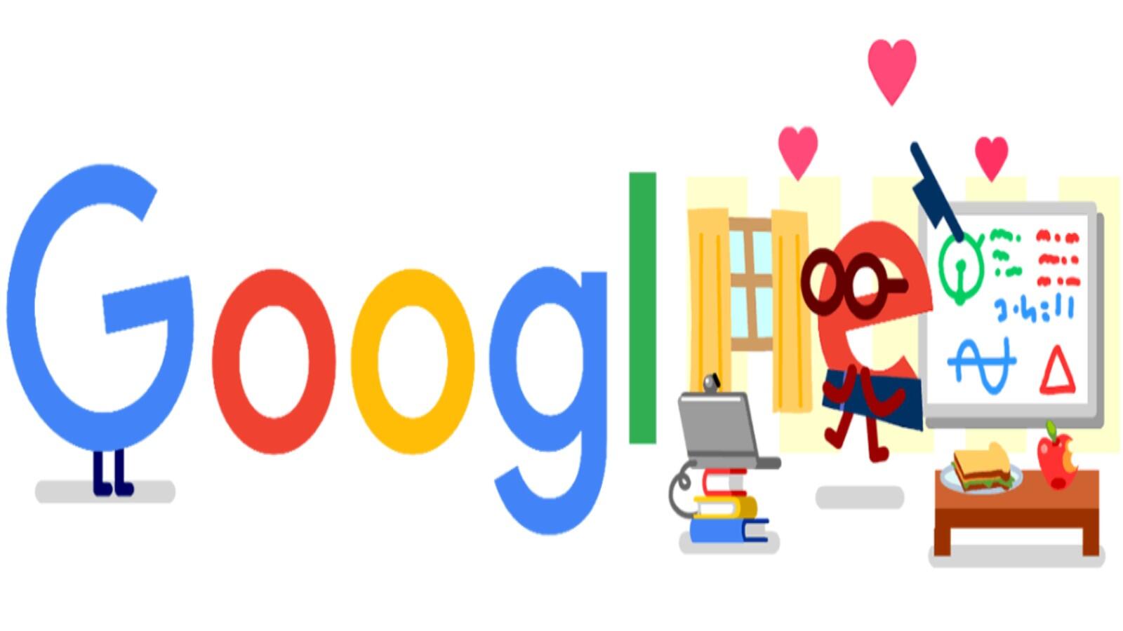 Google Doodle thanks teachers, childcare workers on frontlines of Covid ...