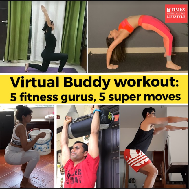 Virtual Buddy Workout: 5 fitness gurus, 5 super moves