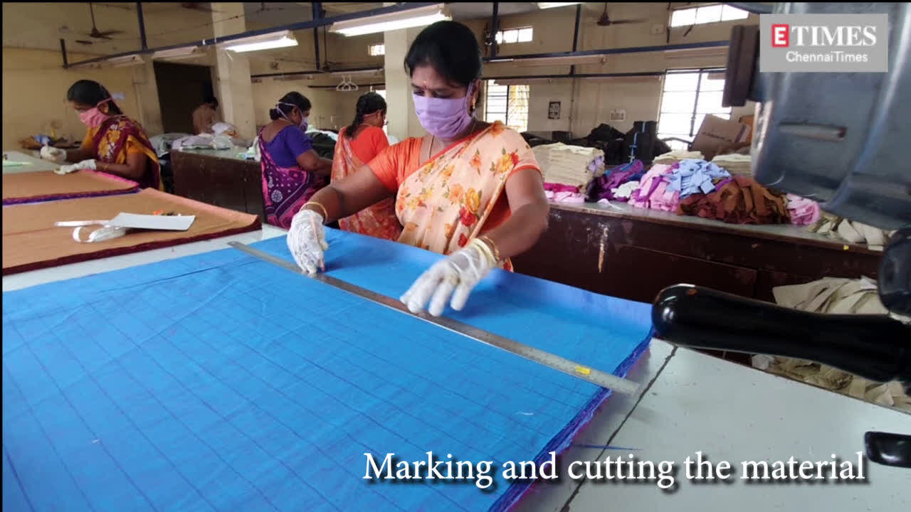 Mask making in progress at a unit in Chennai