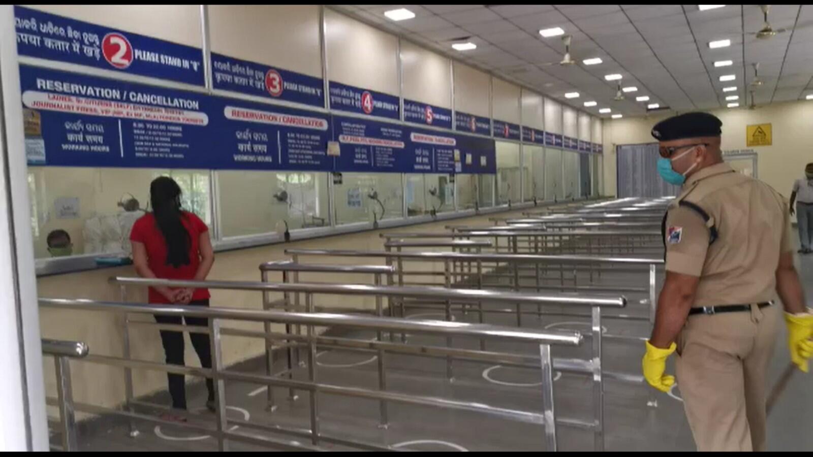 Railway ticket counters open after months in lockdown