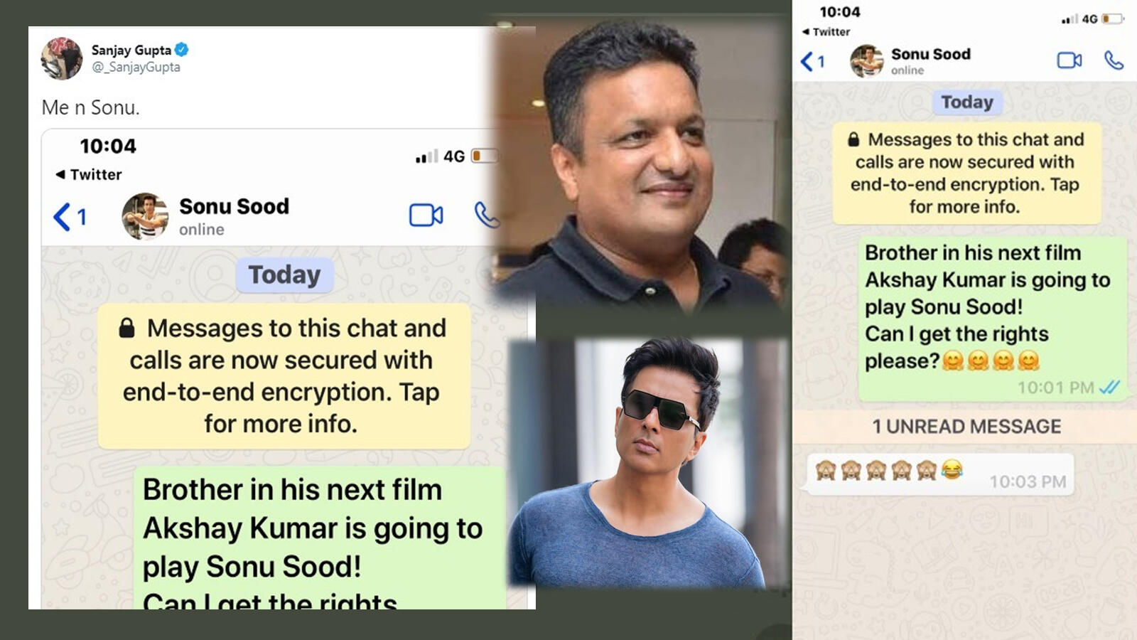 Sanjay Gupta sends 'Akshay in Sonu Sood biopic' joke to Sonu Sood ...