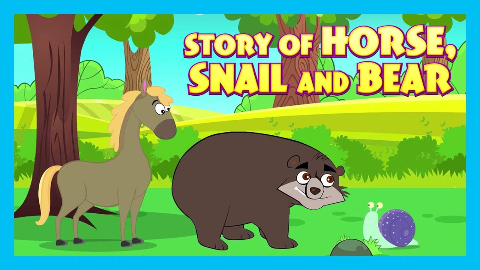 English Kids Story: Nursery Story in English The Story Of Horse, Snail ...