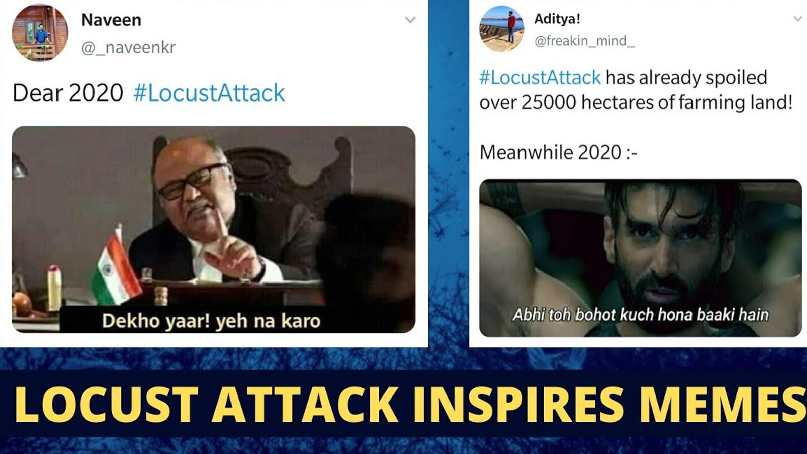 Bollywood inspired memes go viral as locust reaches Mumbai