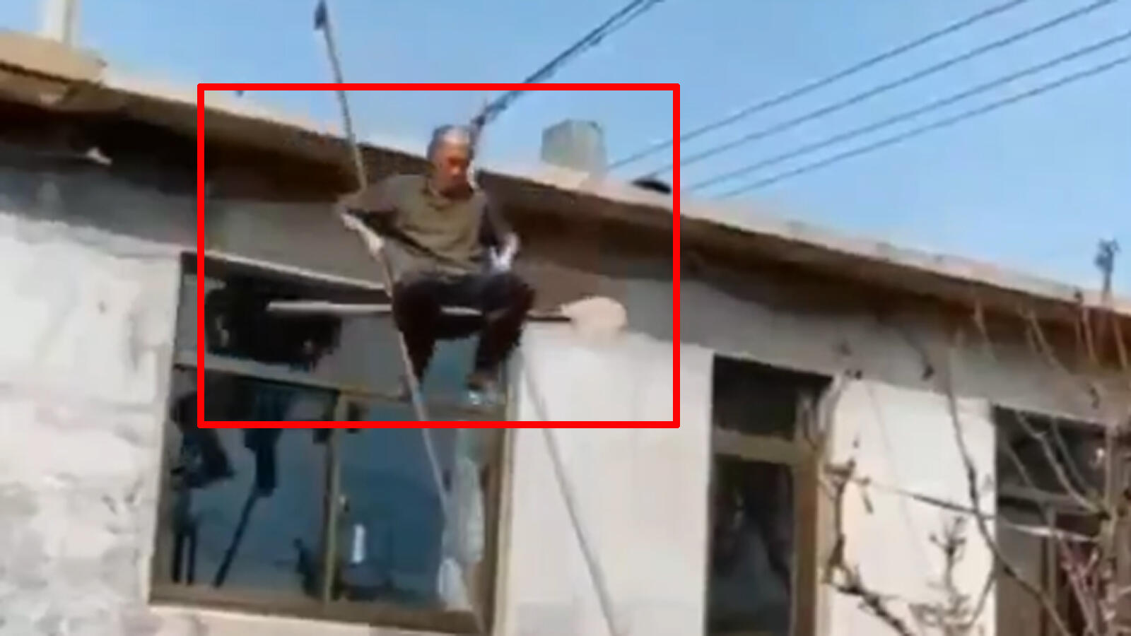 Ladder jugaad: Can you slide down from a terrace like this