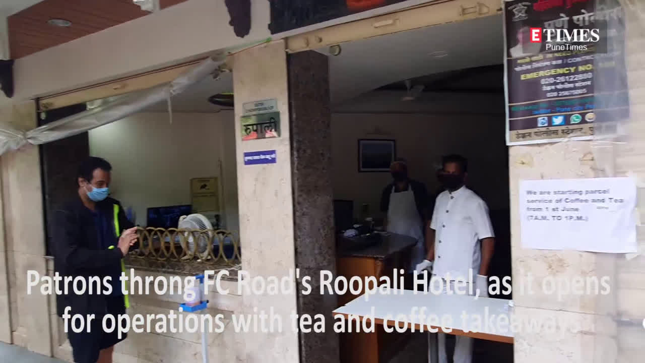 reopen: Patrons throng FC Road's Roopali Hotel, as it opens for ...