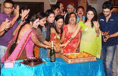 100 episode completion bash of TV serial 'Maryada' at Powai, Mumbai on ...
