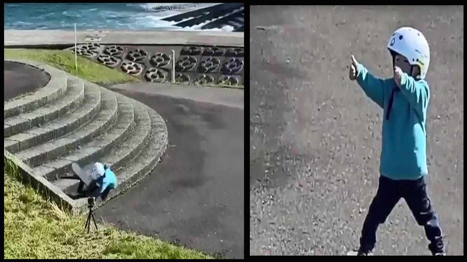 Toddler's keep trying until you succeed video goes viral