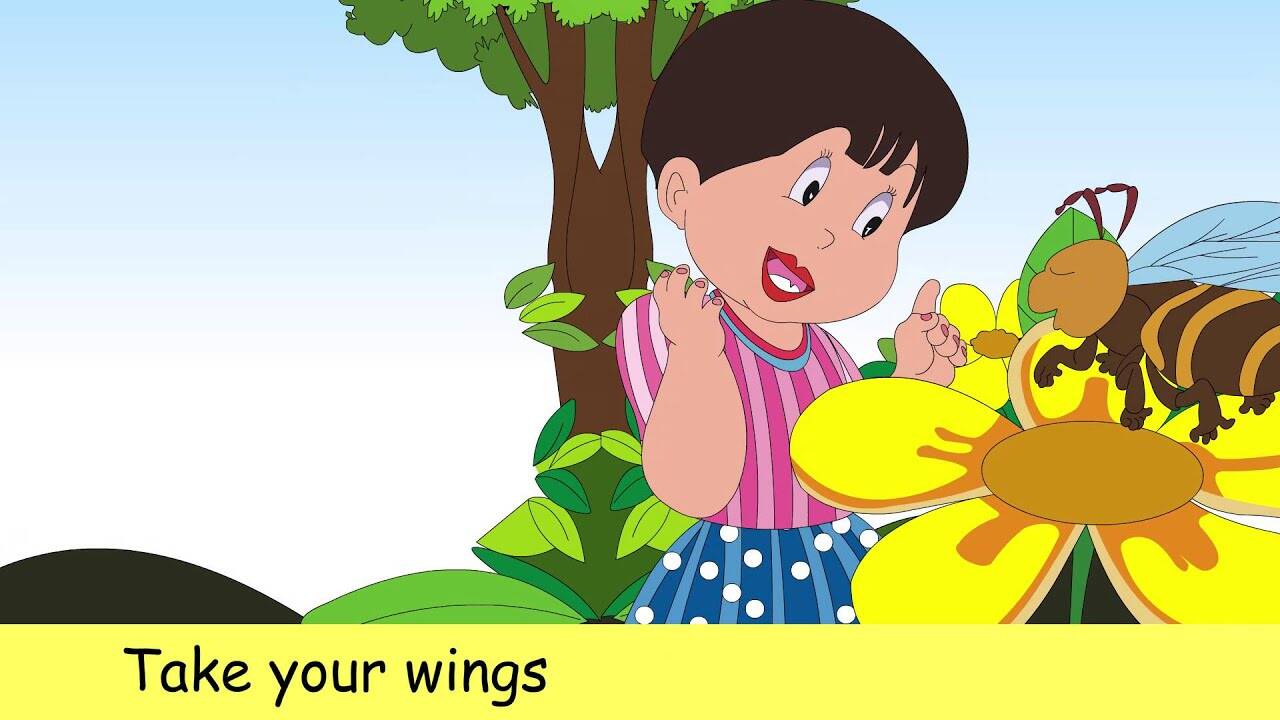 Nursery Rhymes in English: Children Video Song in English 'Burnie Bee'