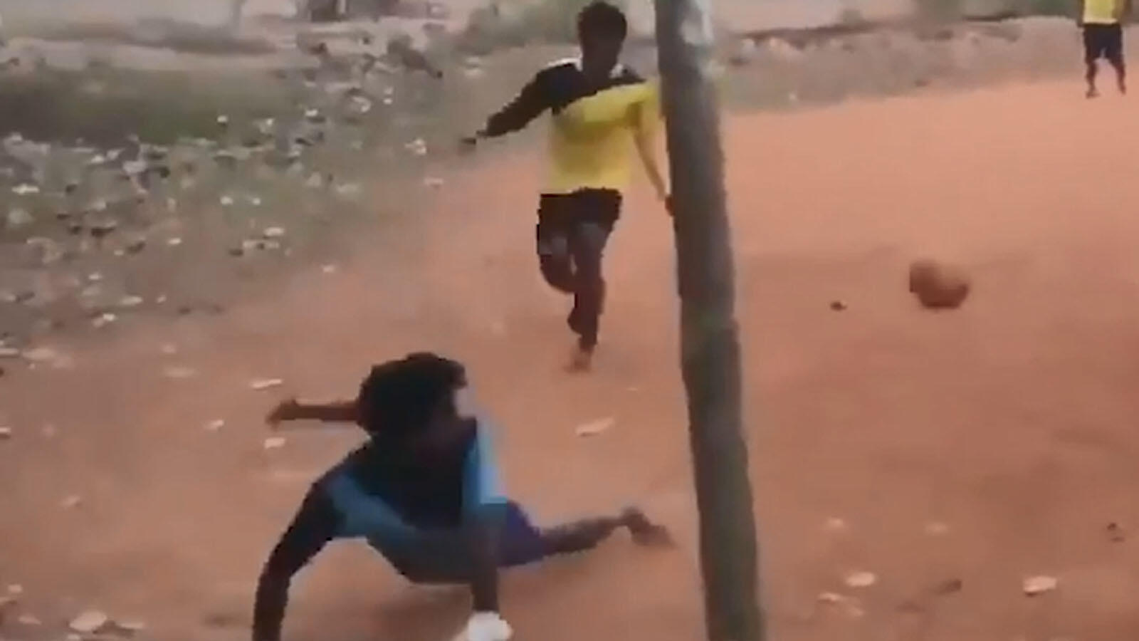 Amazing: This goalkeeper's superhuman effort on the field