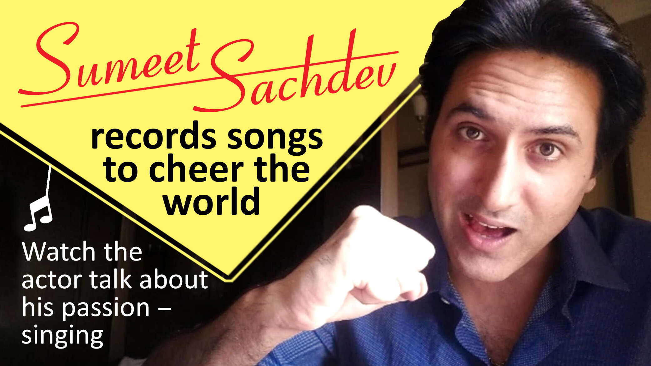 Sumeet Sachdev turns singer