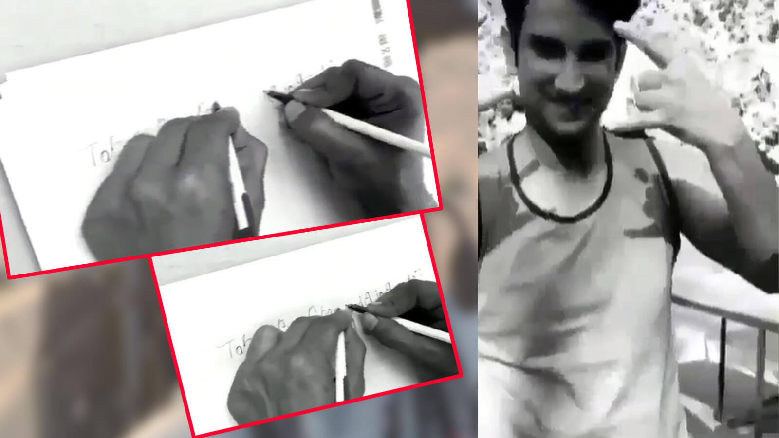 This video of Sushant Singh Rajput writing with both hands will blow ...
