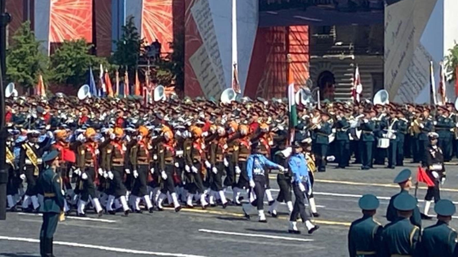 Indian armed forces contingent participated in Victory Day parade at Moscow