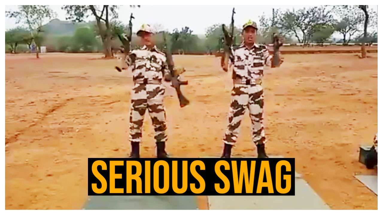 Serious swag: Indian soldiers disassemble guns in 30 seconds
