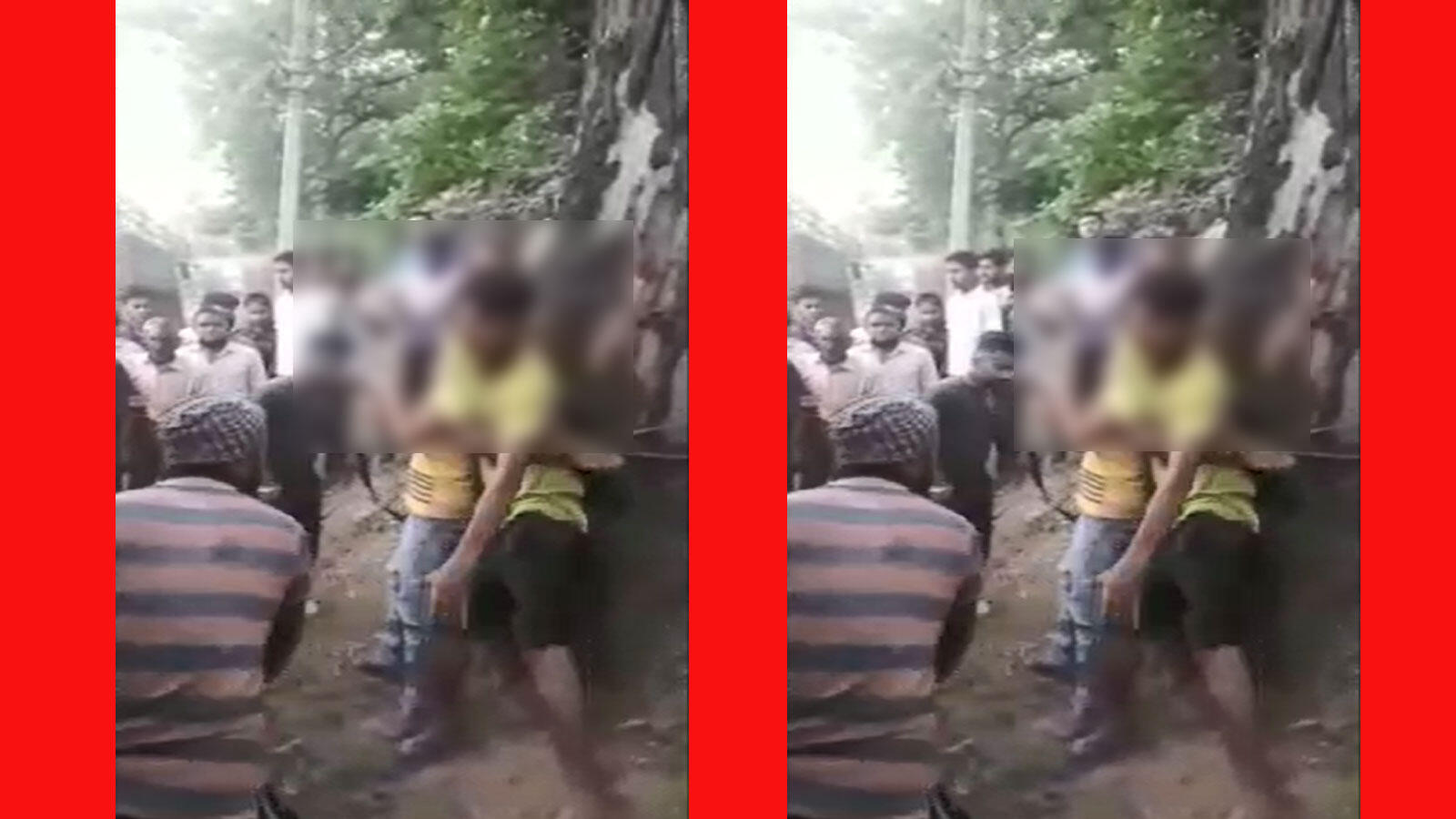 Shocking! Two youths tied to tree, beaten brutally with belts on ...