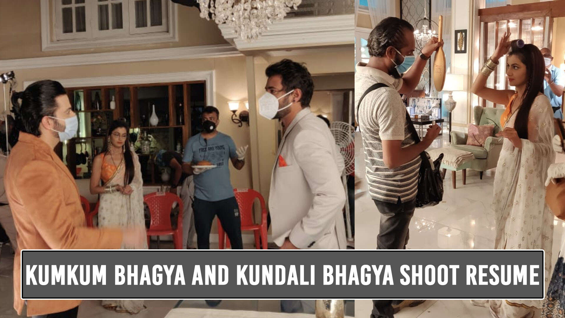 Cast of Kumkum Bhagya and Kundali Bhagya shoot together post lockdown