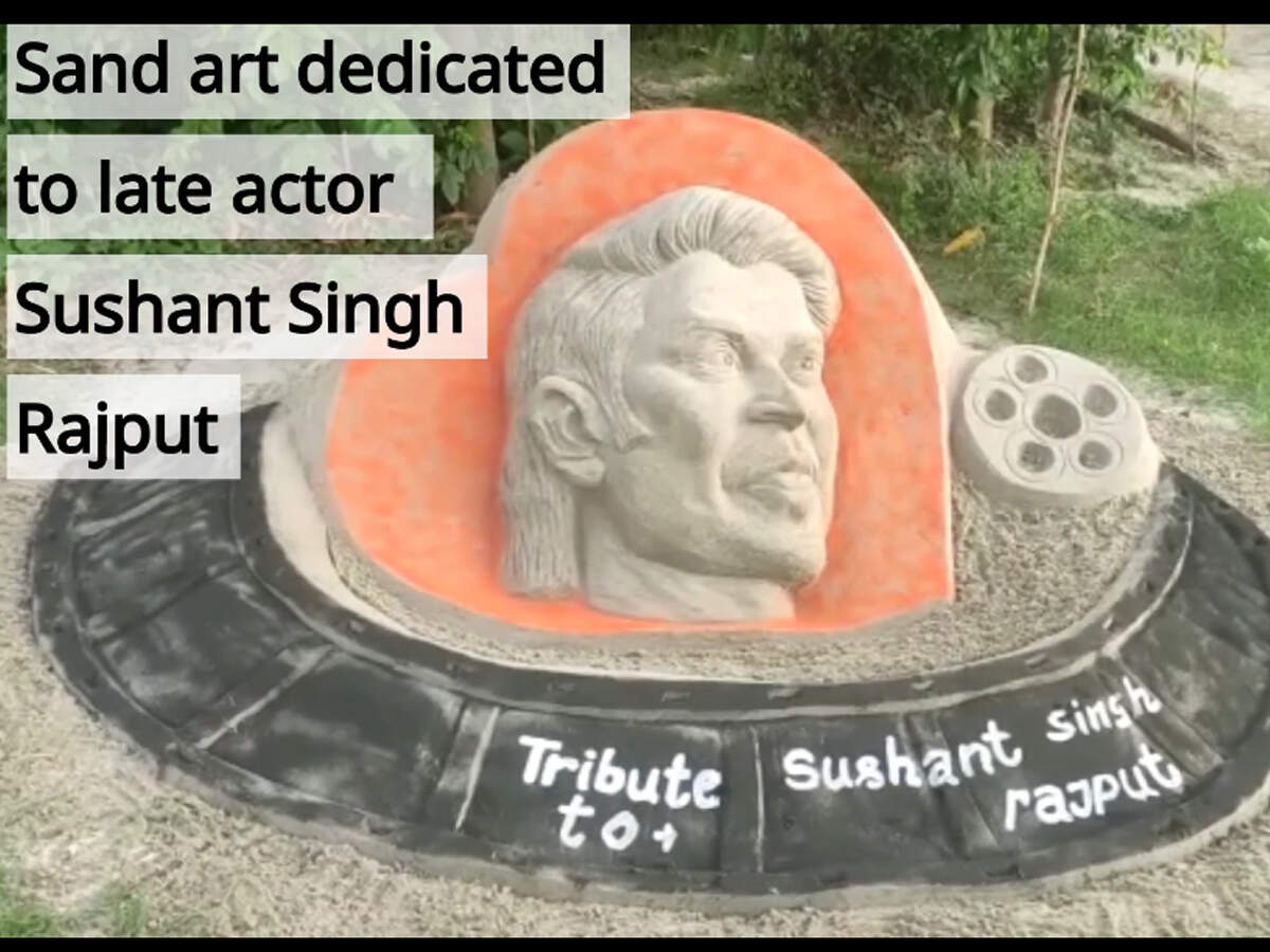Sushant Singh Rajput: Sand art dedicated to Sushant Singh Rajput