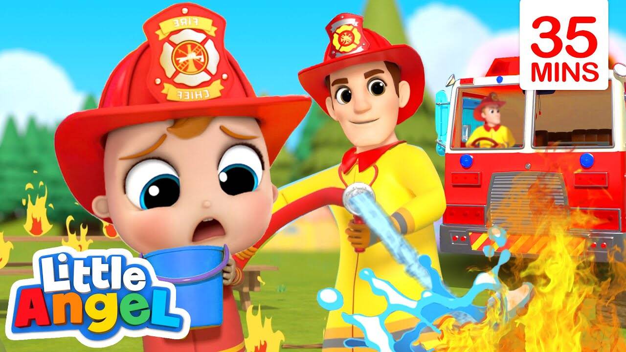 English Nursery Rhymes: Kids Video Song in English 'Firefighters To The ...