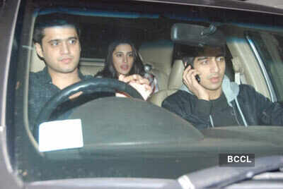 Ranbir Kapoor-Spotted: Ranbir with Ayan, Nargis- The Etimes Photogallery Page 4