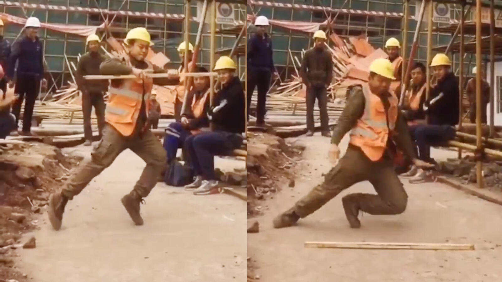 This worker's dancing skills will blow your mind