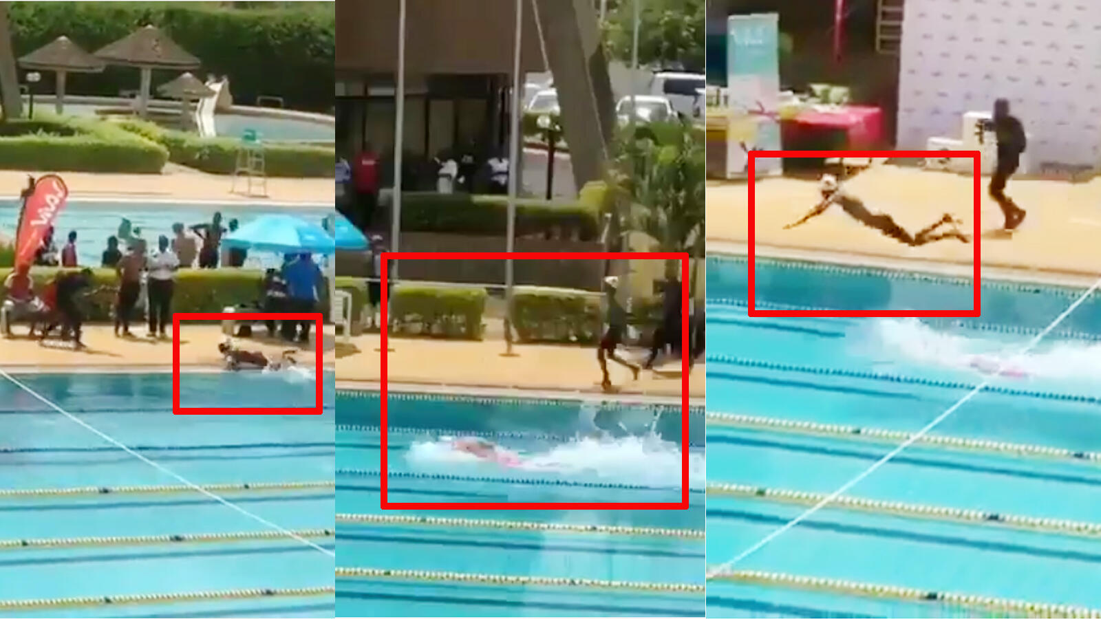 How to run on water in a swimming competition