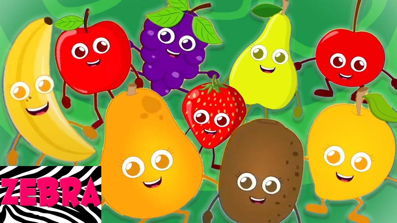 Popular Kids Songs and English Nursery Rhyme 'Ten Little Fruits Jumping ...