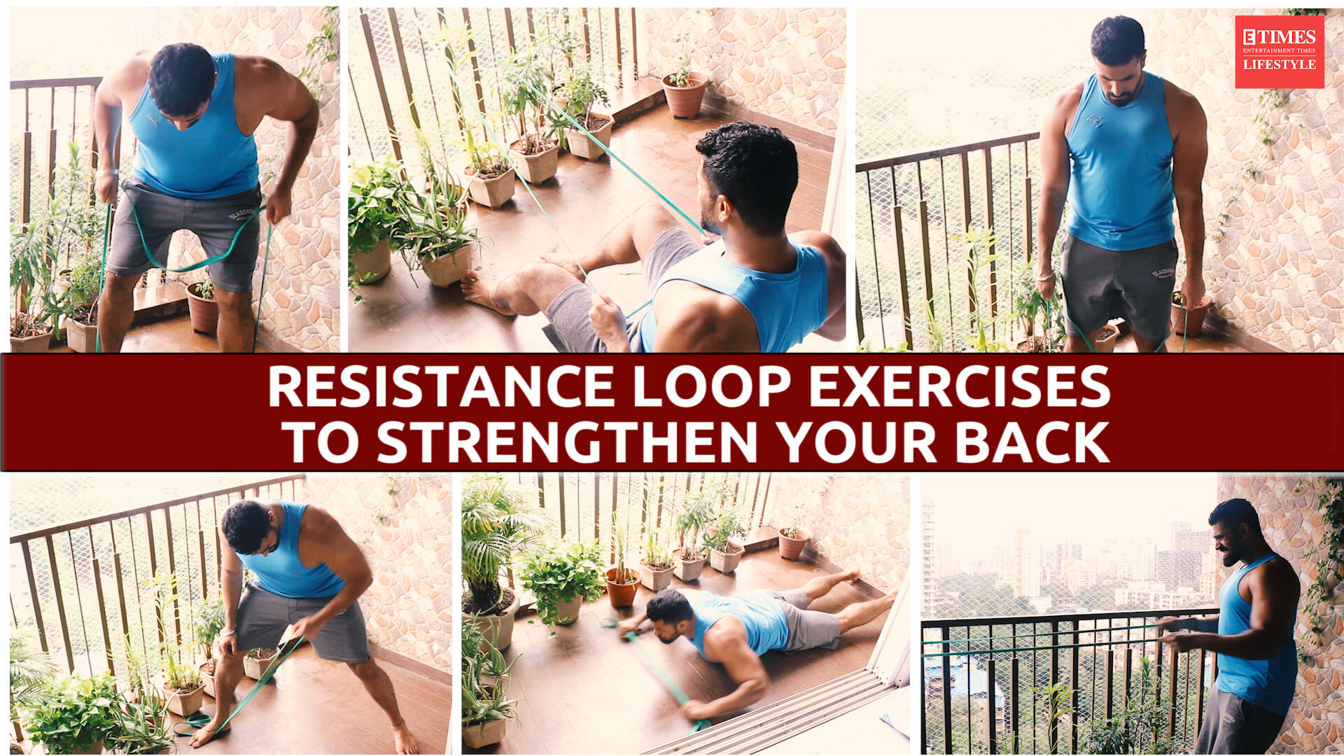 Resistance loop exercises to strengthen your back