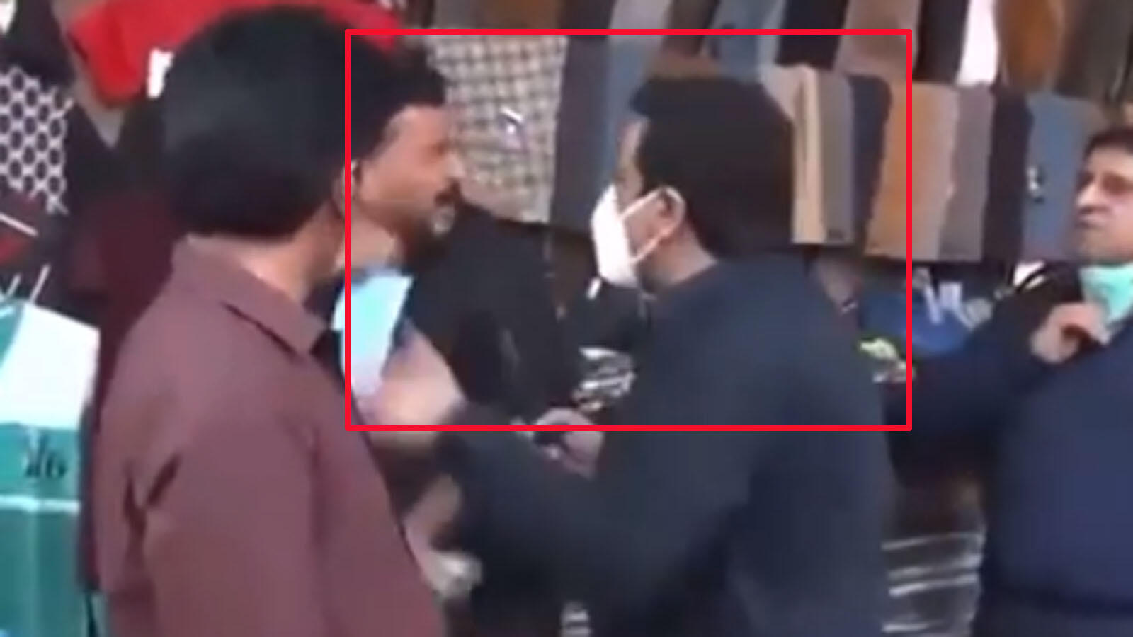 This man slaps people for not wearing masks