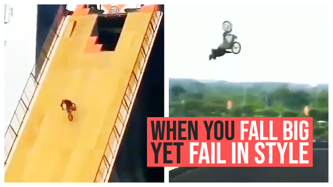 When you fall big yet fail in style