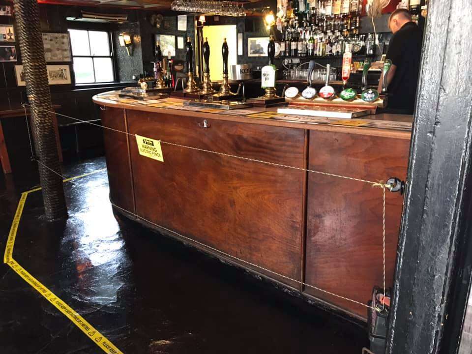 This pub has an electric fence to promote social distancing! | Times of ...