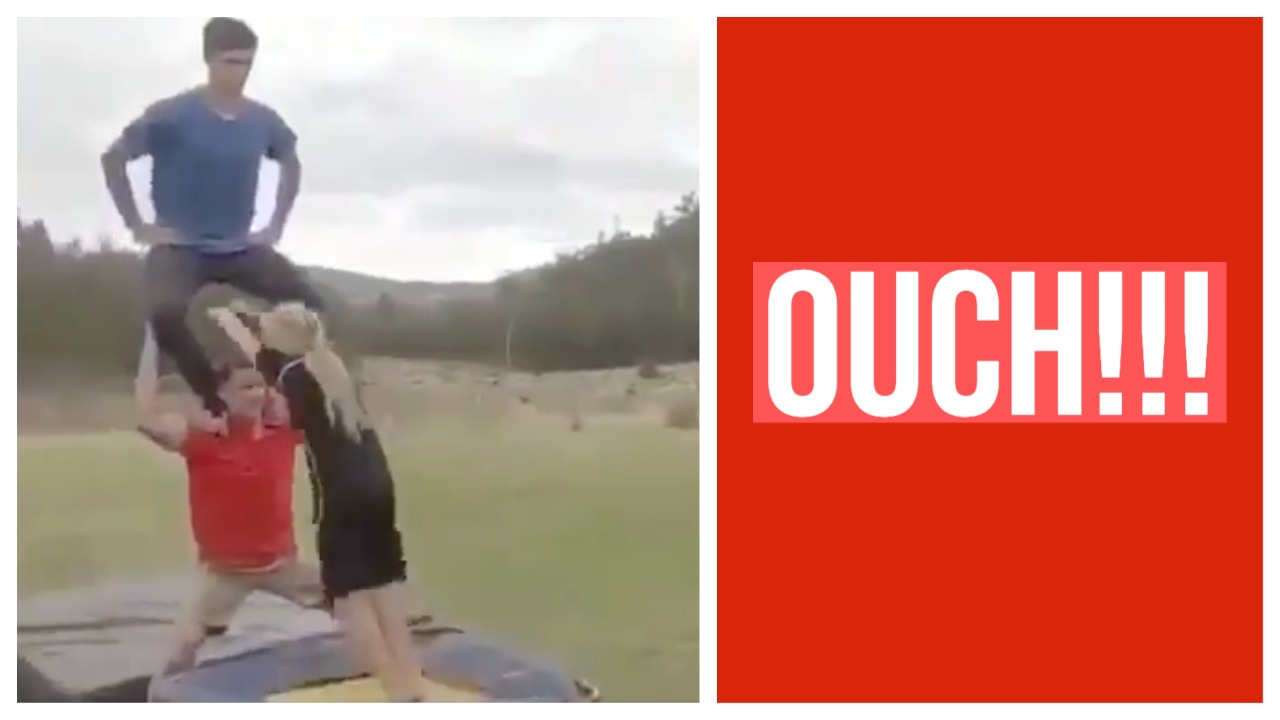 Ouch- This girl got his nuts by mistake