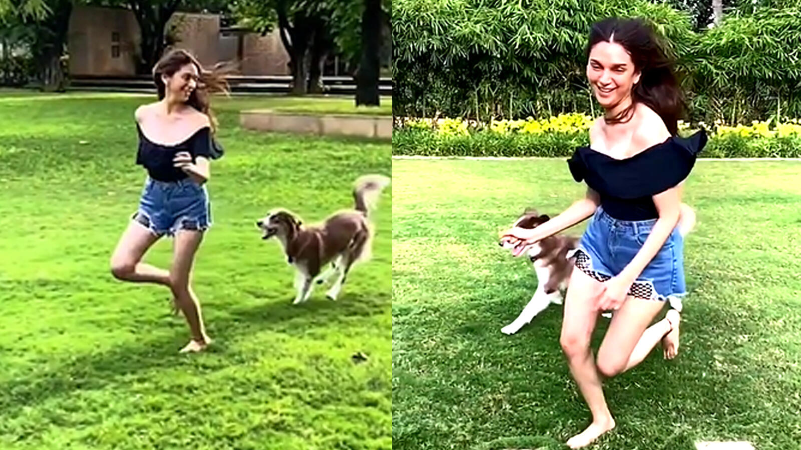 This video of Aditi Rao Hydari playing with her adorable pooch will ...