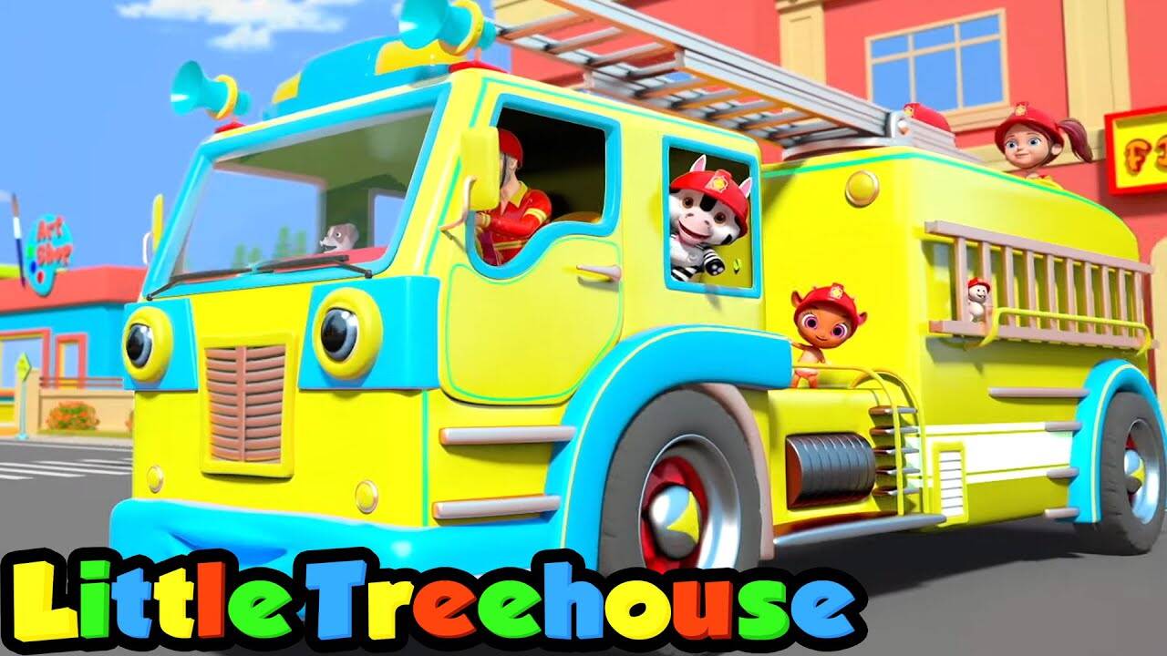 Popular Kids Songs and English Nursery Rhyme 'Wheels On the Firetruck ...