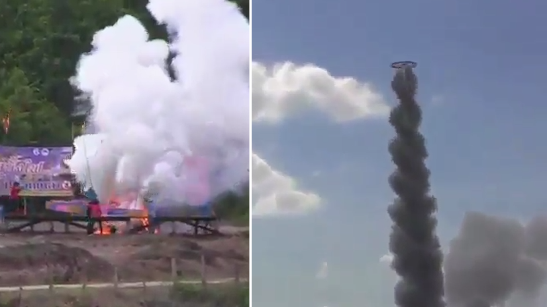 Watch: Spinning rocket goes high into the sky, amazes people