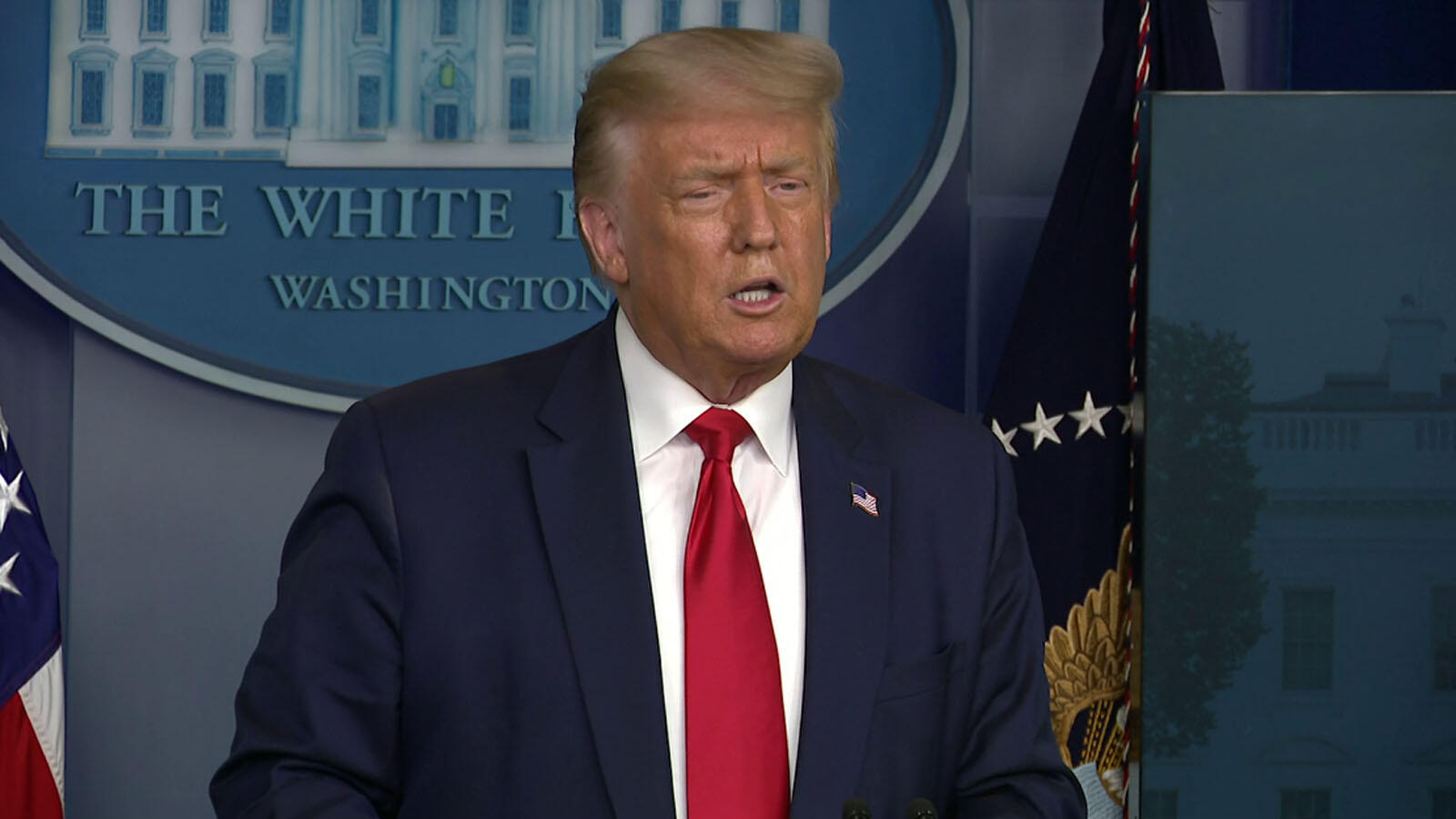 Trump again touts hydroxychloroquine for COVID