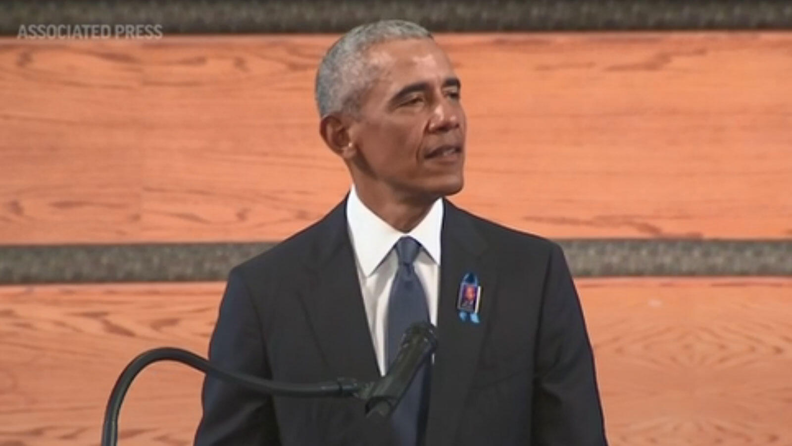 Barack Obama pays tribute to John Lewis at funeral