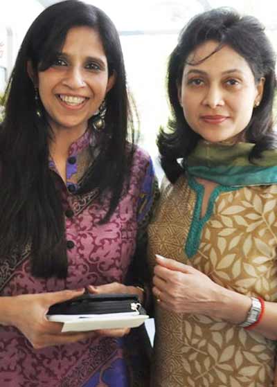Niki Mahajan and Neena Prasad at a lunch party which was hosted by ...