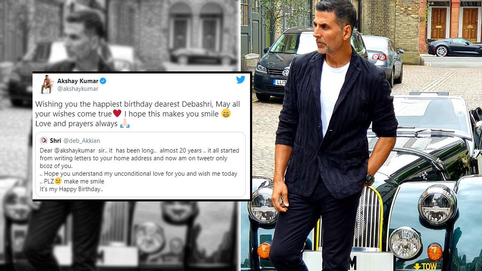 Akshay Kumar brings smile on his fan's face who has been writing ...